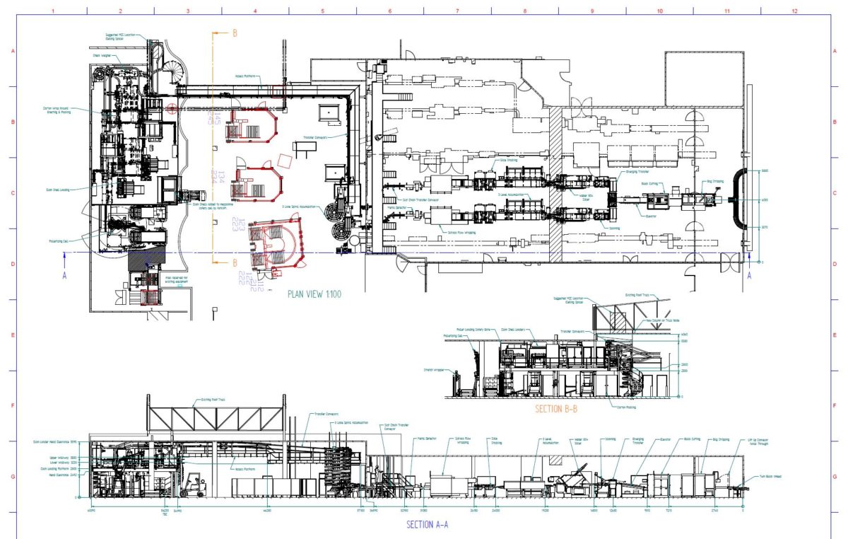 Detailed 2D machinery and plant fabrications and installation ...